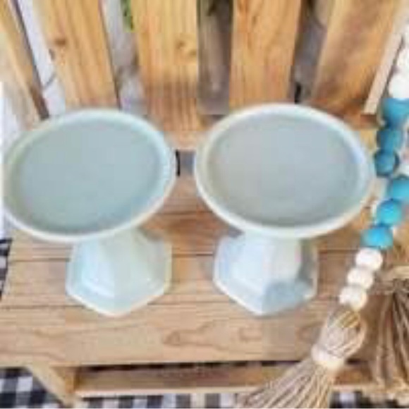 Hobby Lobby | Accents | 2 Shabby Chic Farmhouse Blue Riser Pilars Rae ...